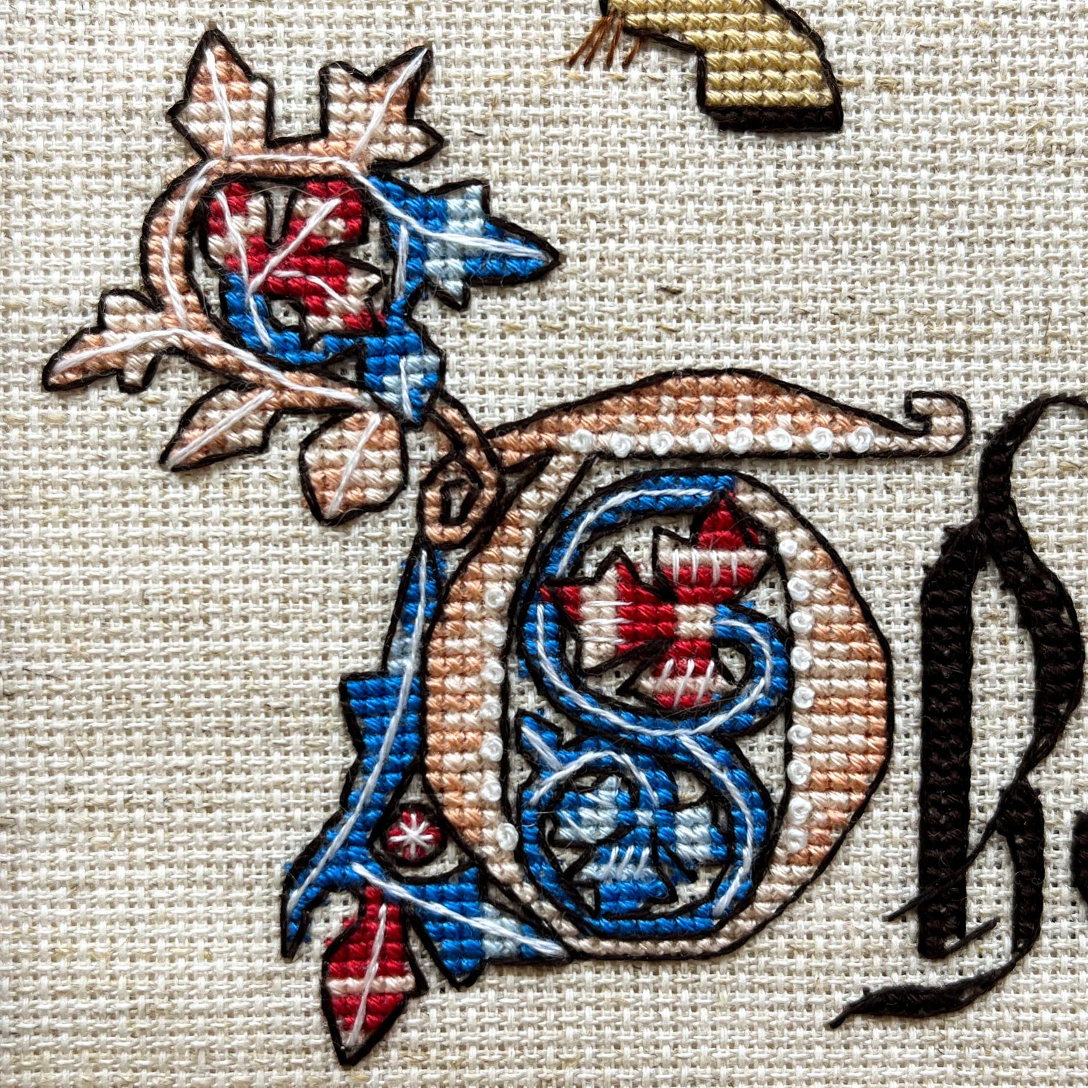 Canterbury Tales Cross Stitch Pattern: the Prioress | PDF Instant ...