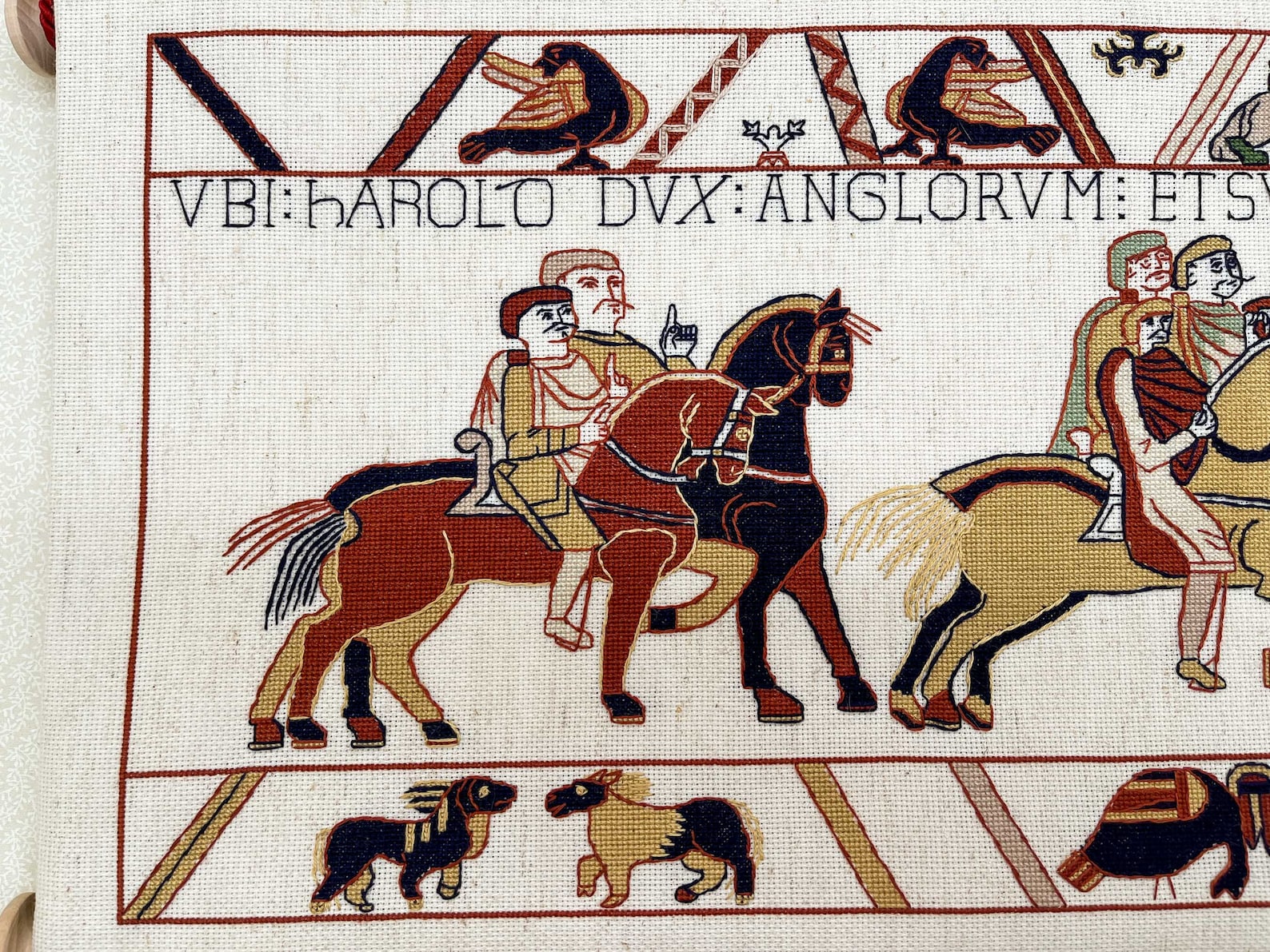 Bayeux Tapestry Cross Stitch Pattern: Harold Godwinson’s Entourage ...