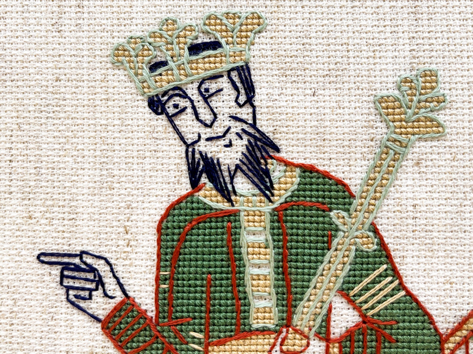 Bayeux Tapestry Cross Stitch Pattern: Edward the Confessor | PDF ...