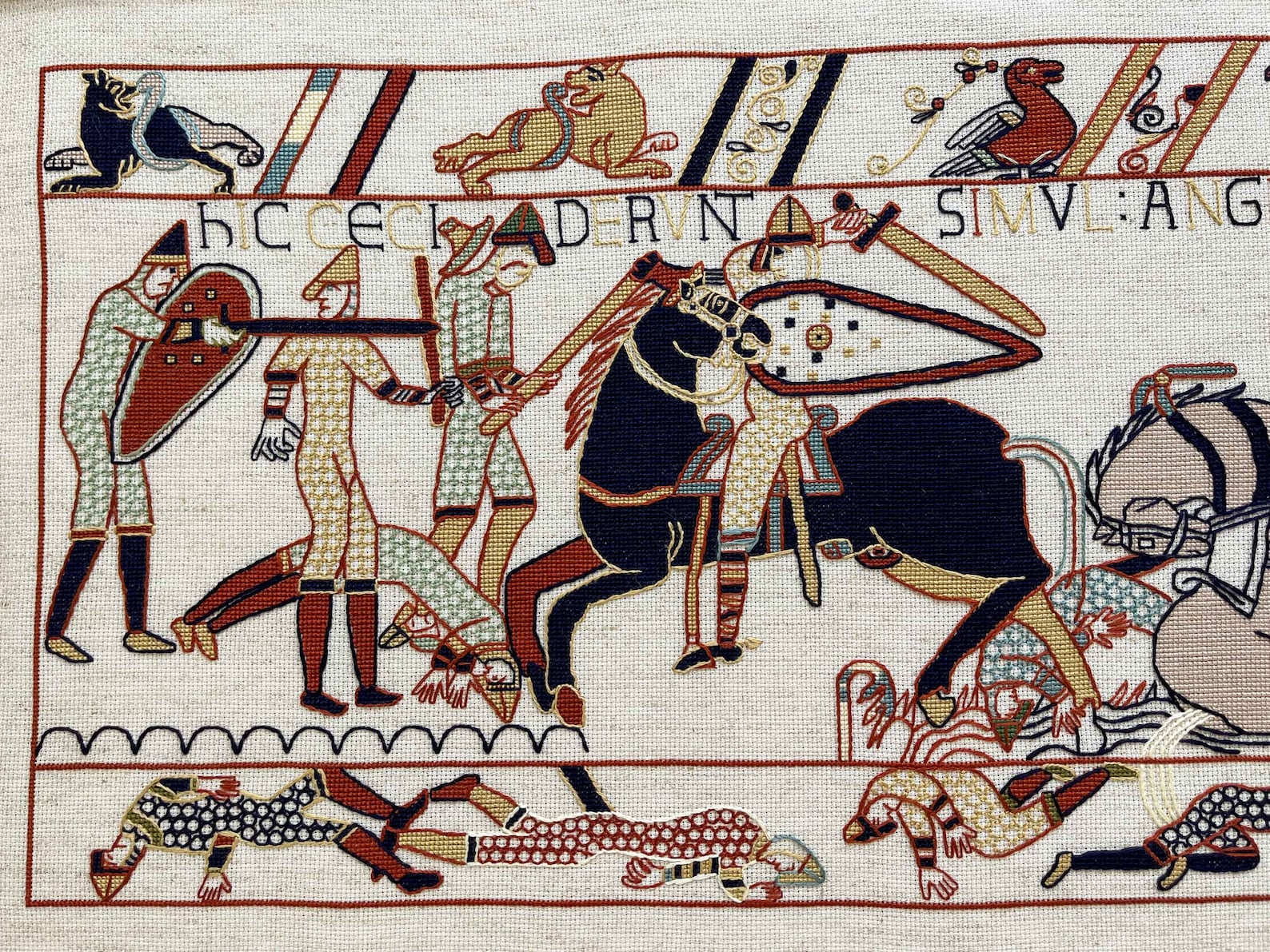 Bayeux Tapestry Cross Stitch Pattern: Battle of Hastings | PDF Instant ...