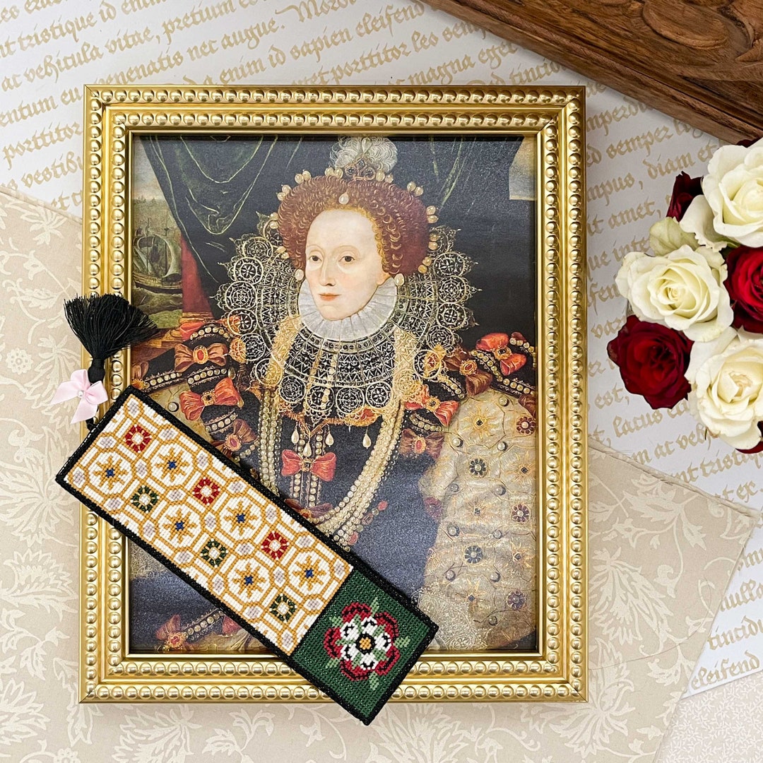 Elizabeth I Bookmark Cross Stitch Pattern | PDF Instant Download | Gift ...