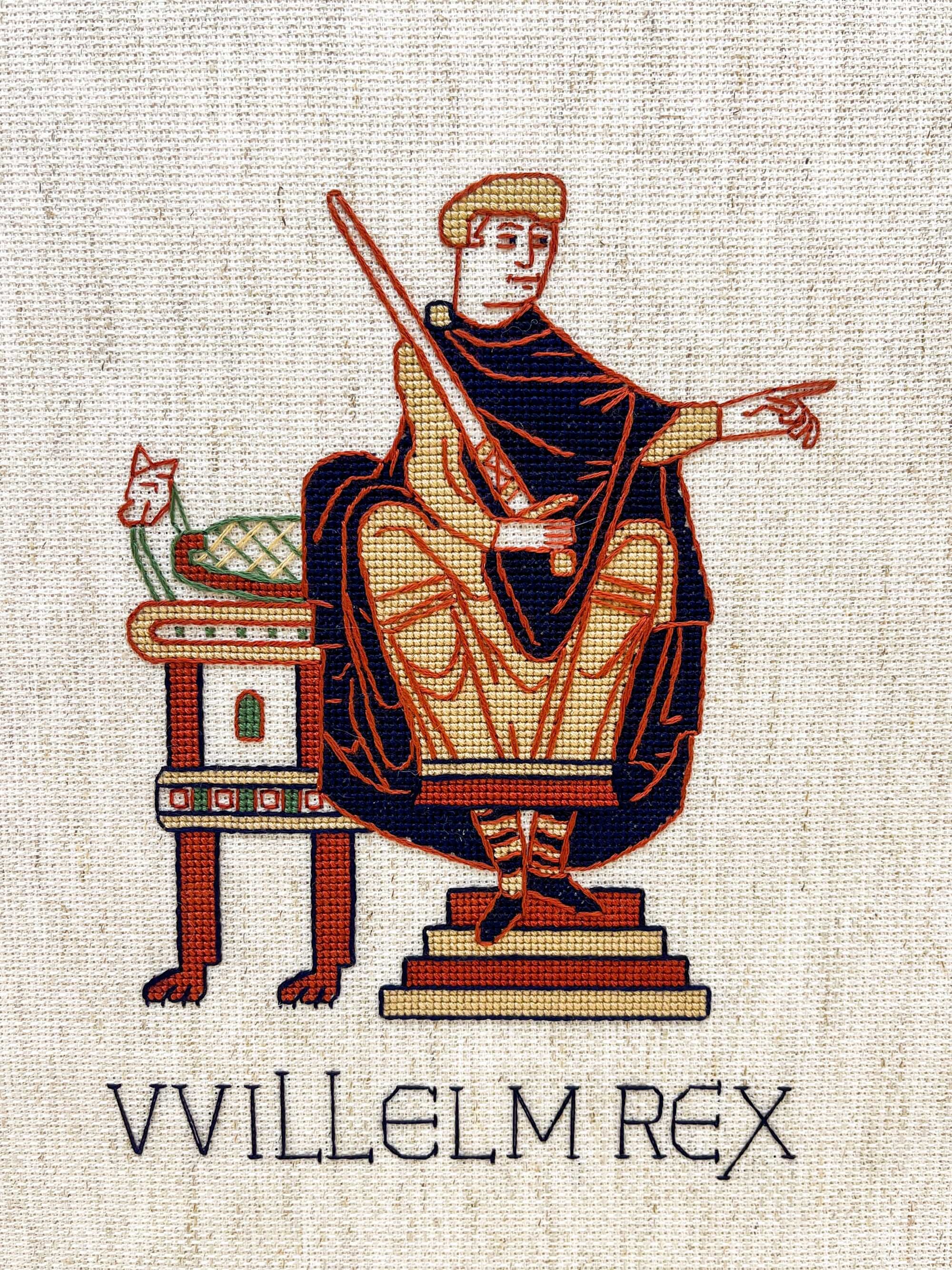 Bayeux Tapestry Cross Stitch Pattern: Three Kings of 1066 | PDF Instant ...