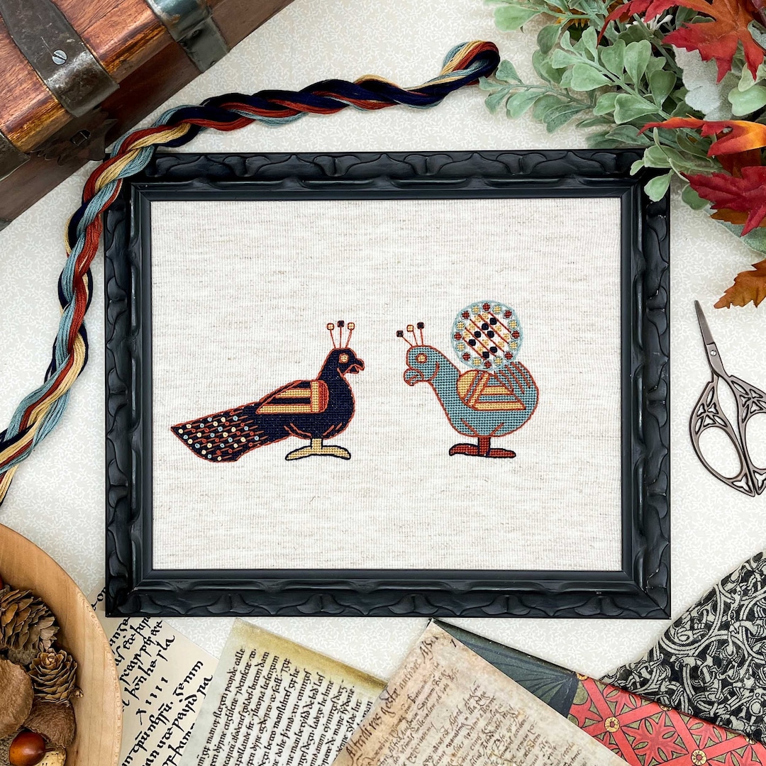 Bayeux Tapestry Cross Stitch Pattern: Peacocks | PDF Instant Download ...