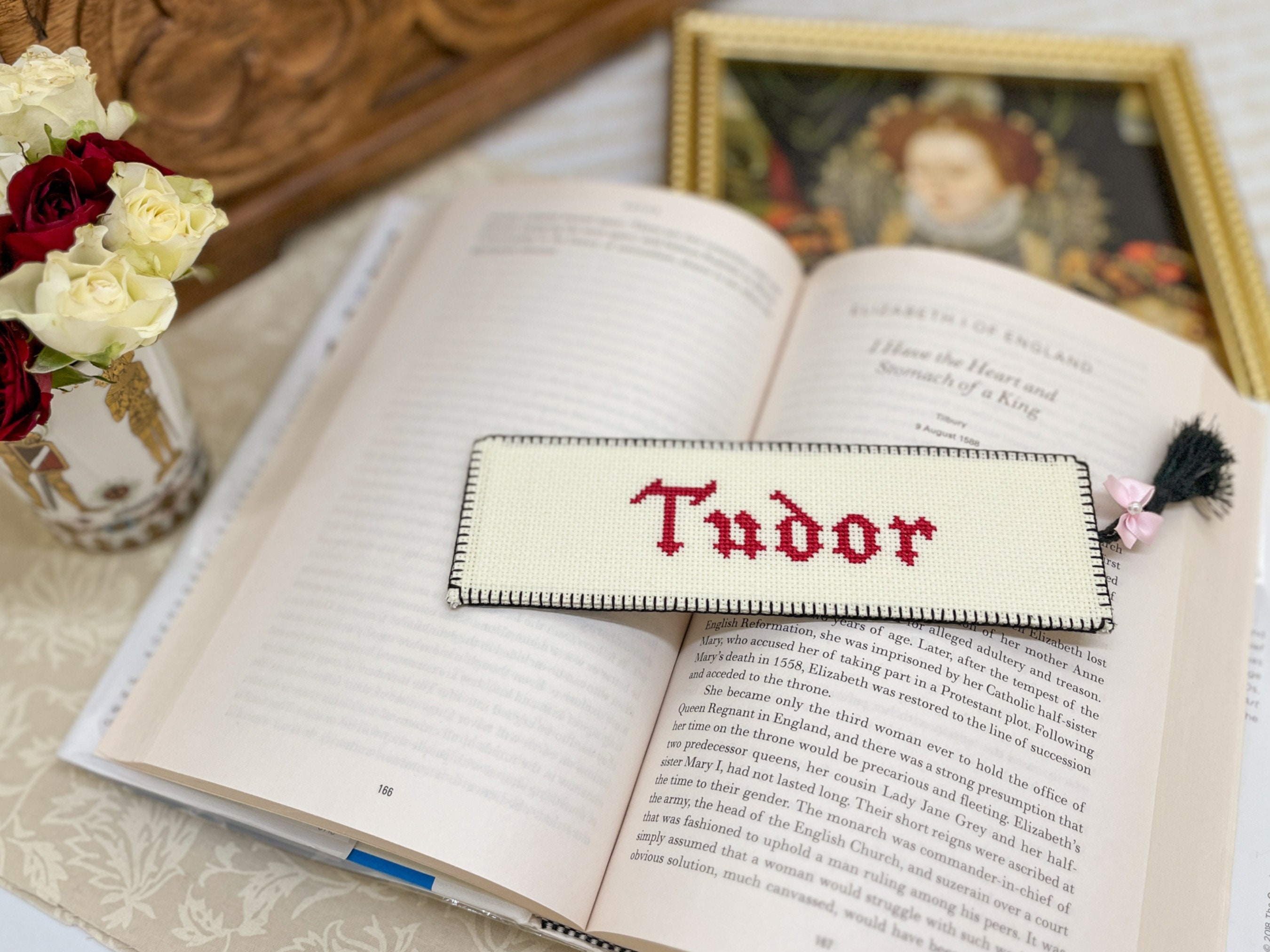 Elizabeth I Bookmark Cross Stitch Pattern | PDF Instant Download | Gift ...