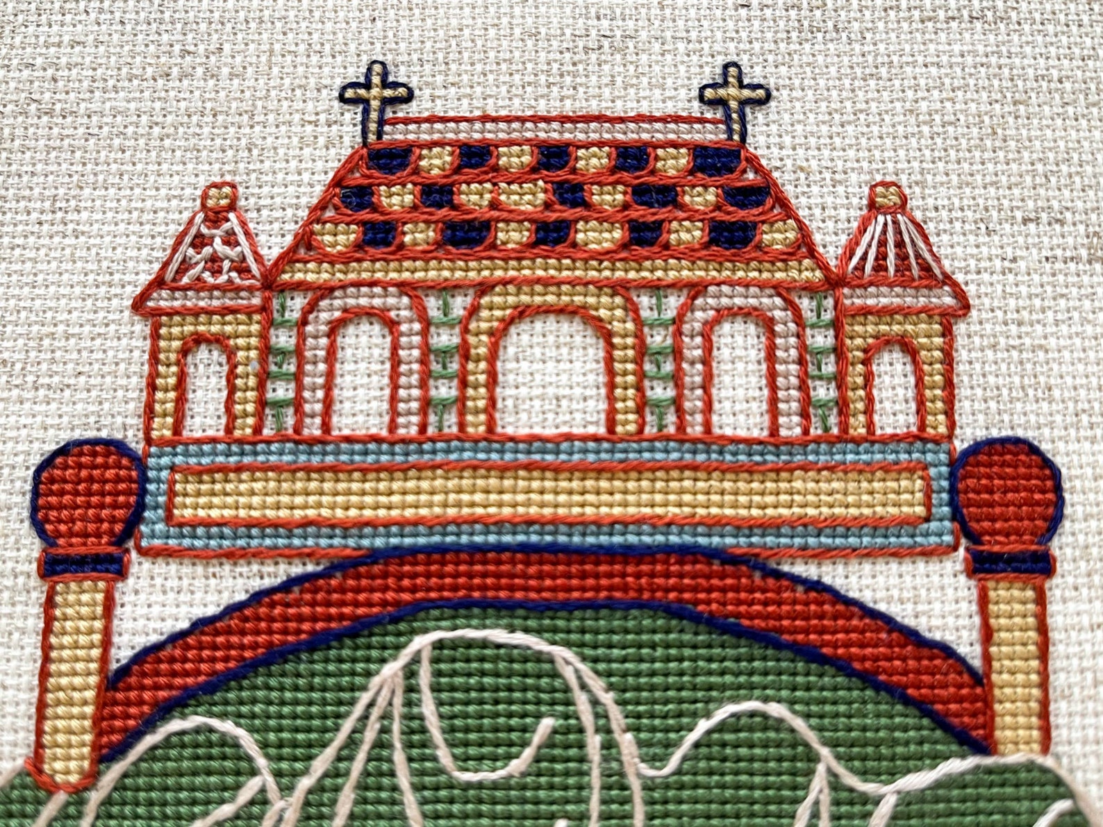 Bayeux Tapestry Cross Stitch Pattern: Mont-saint-michel Abbey | PDF ...