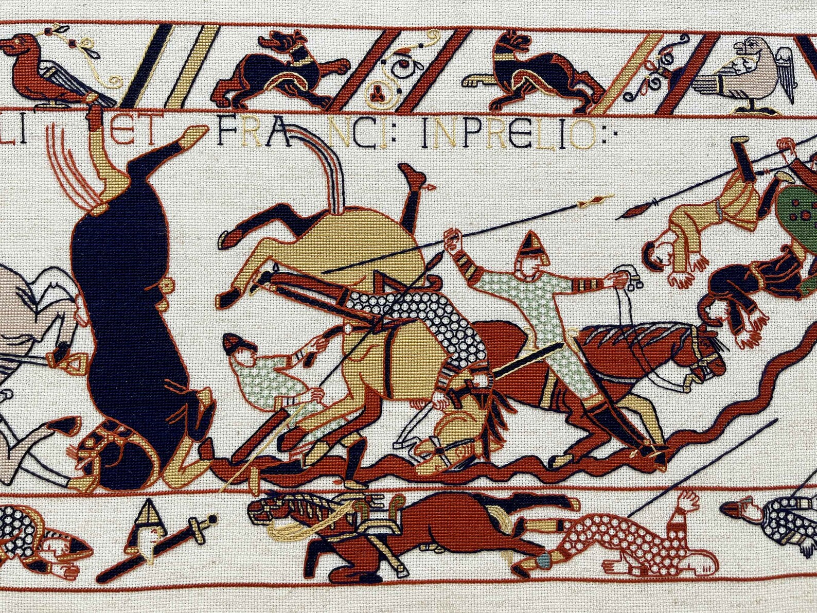 Bayeux Tapestry Cross Stitch Pattern: Battle of Hastings | PDF Instant ...