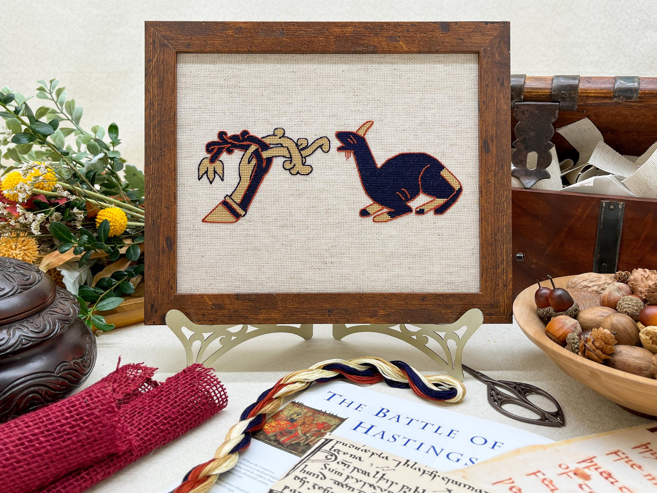 Bayeux Tapestry Cross Stitch Pattern: Goat and Tree | PDF Instant ...