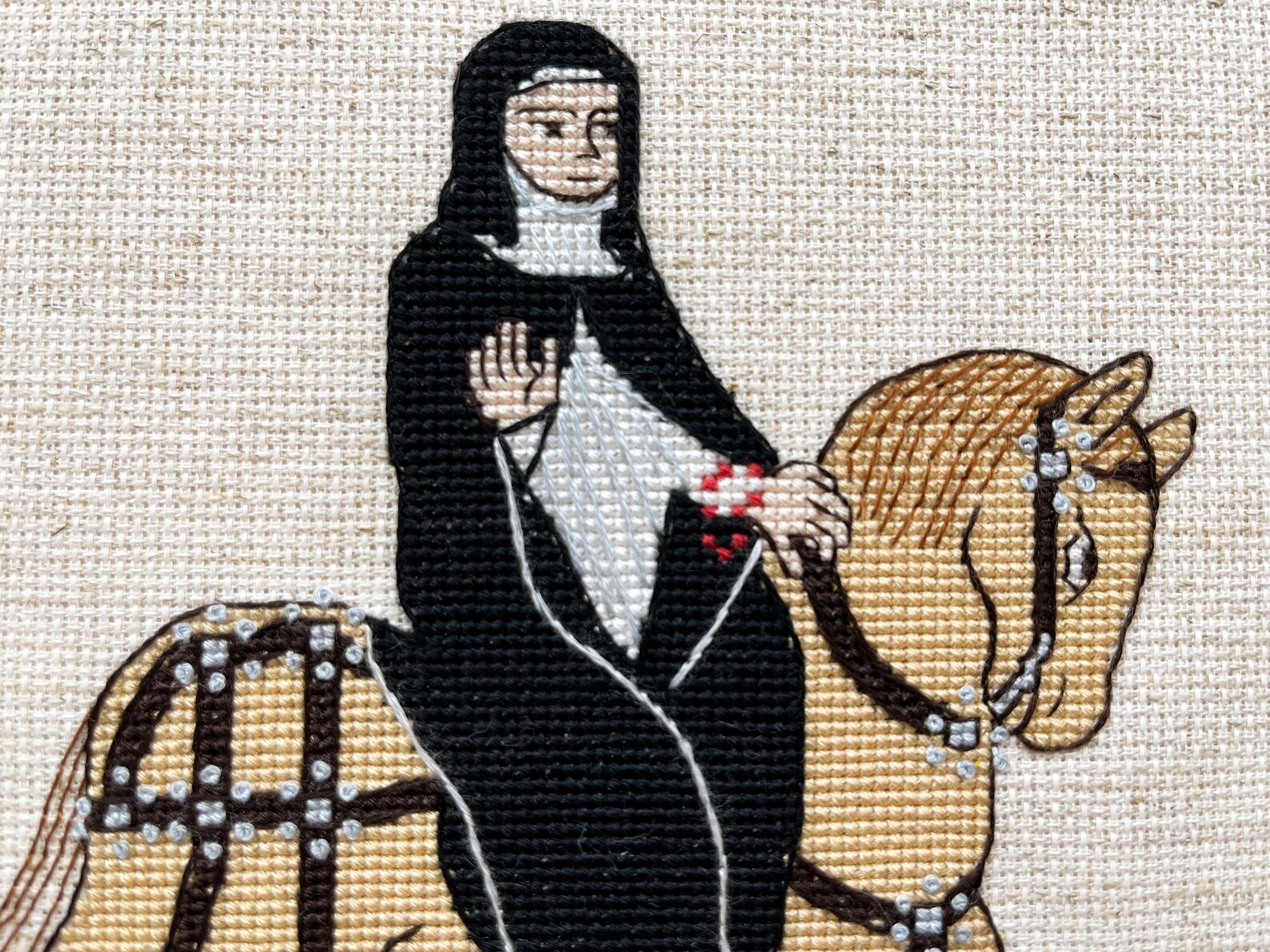 Canterbury Tales Cross Stitch Pattern: the Prioress | PDF Instant ...