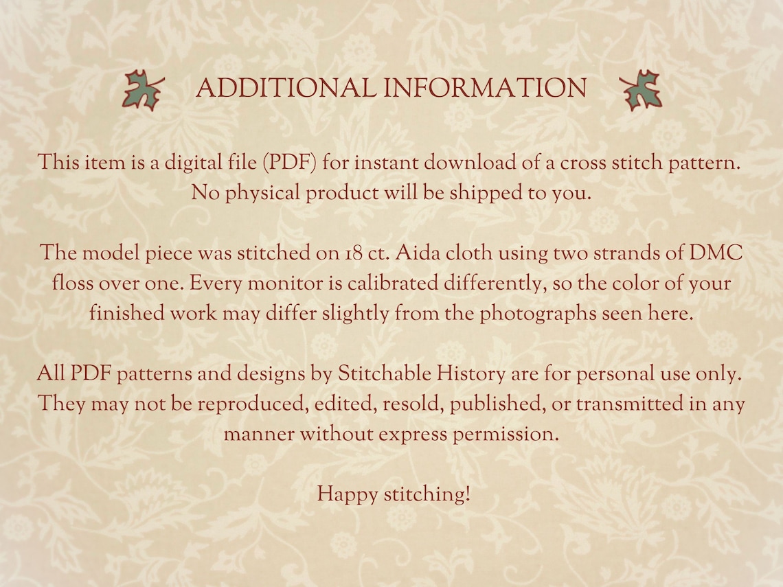 Sutton Hoo Wolves Ornament Cross Stitch Pattern | PDF Instant Download ...