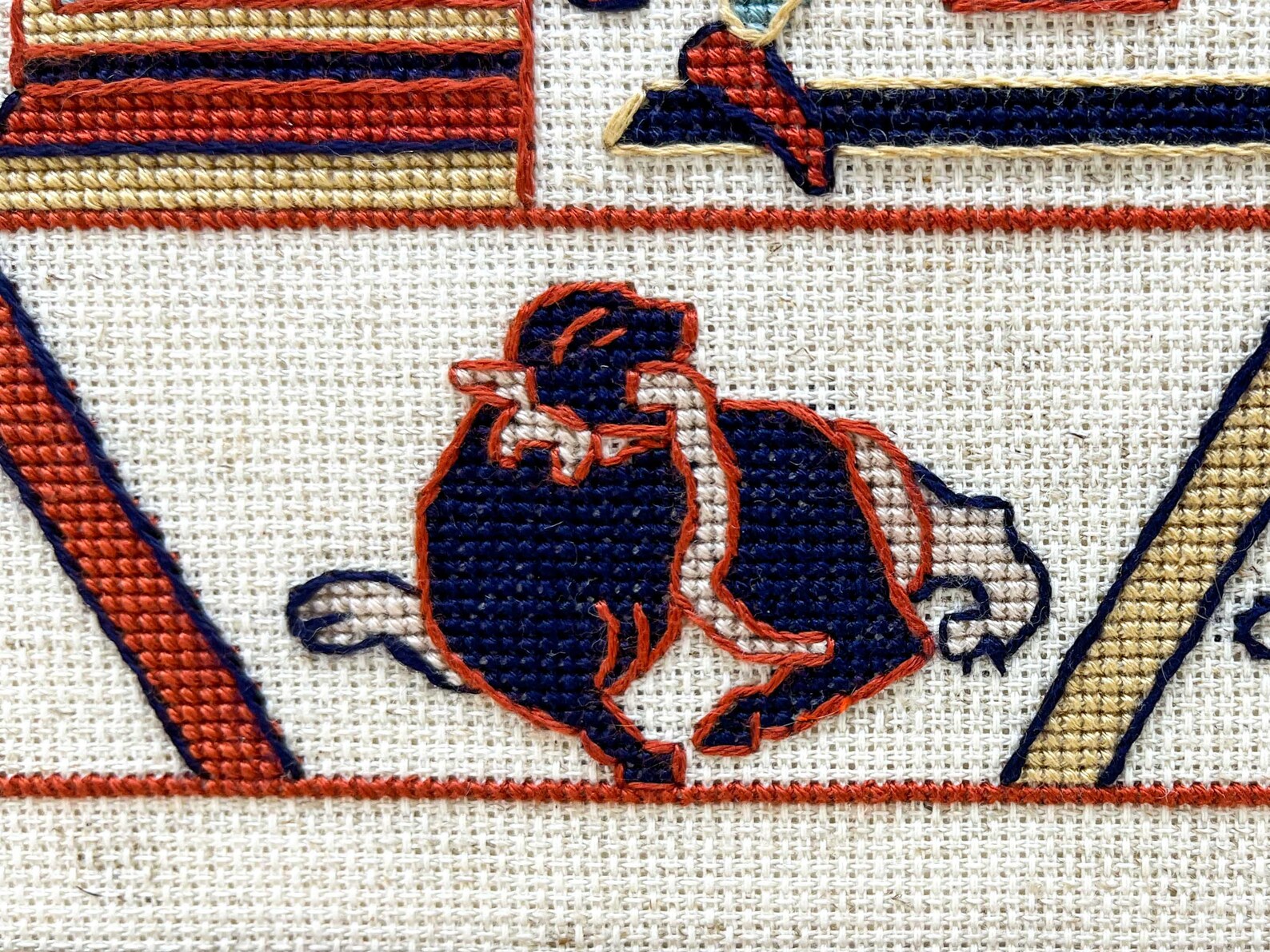 Bayeux Tapestry Cross Stitch Pattern: Harold Enthroned | PDF Instant ...