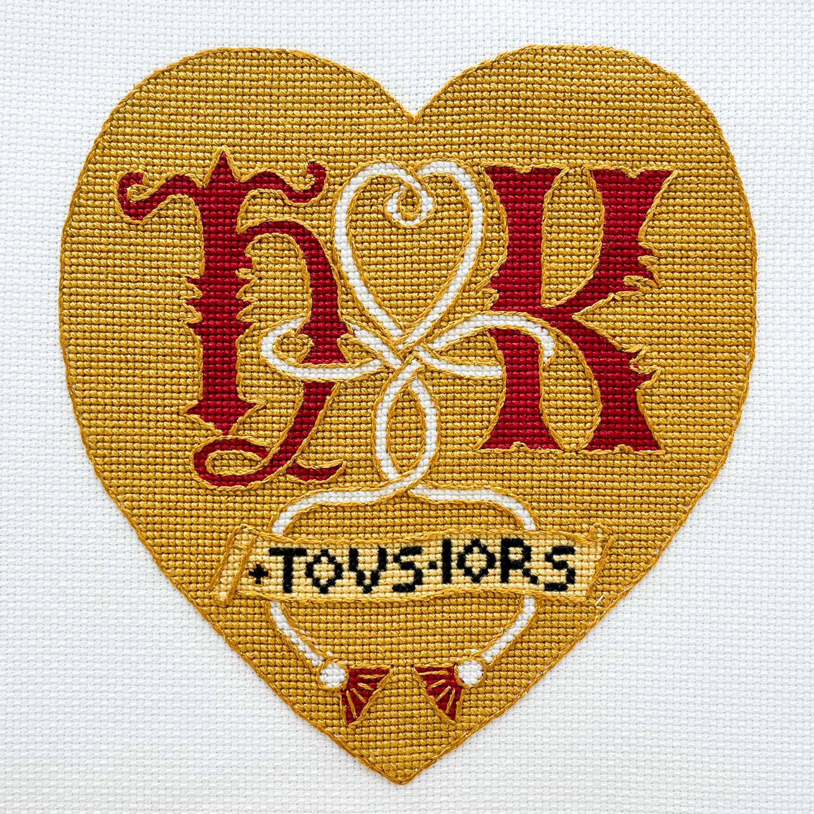 Tudor Heart Pendant Cross Stitch Pattern PDF Instant Download Gift for ...