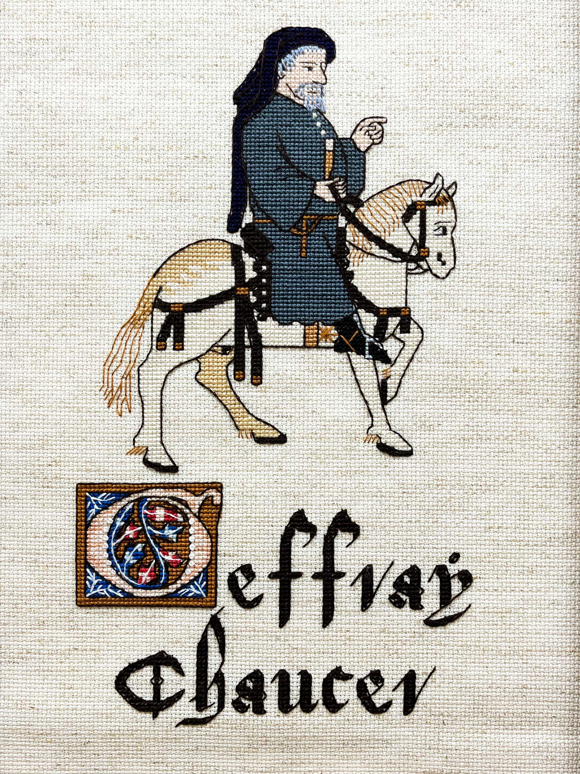 Canterbury Tales Cross Stitch Pattern: Geoffrey Chaucer | PDF Instant ...