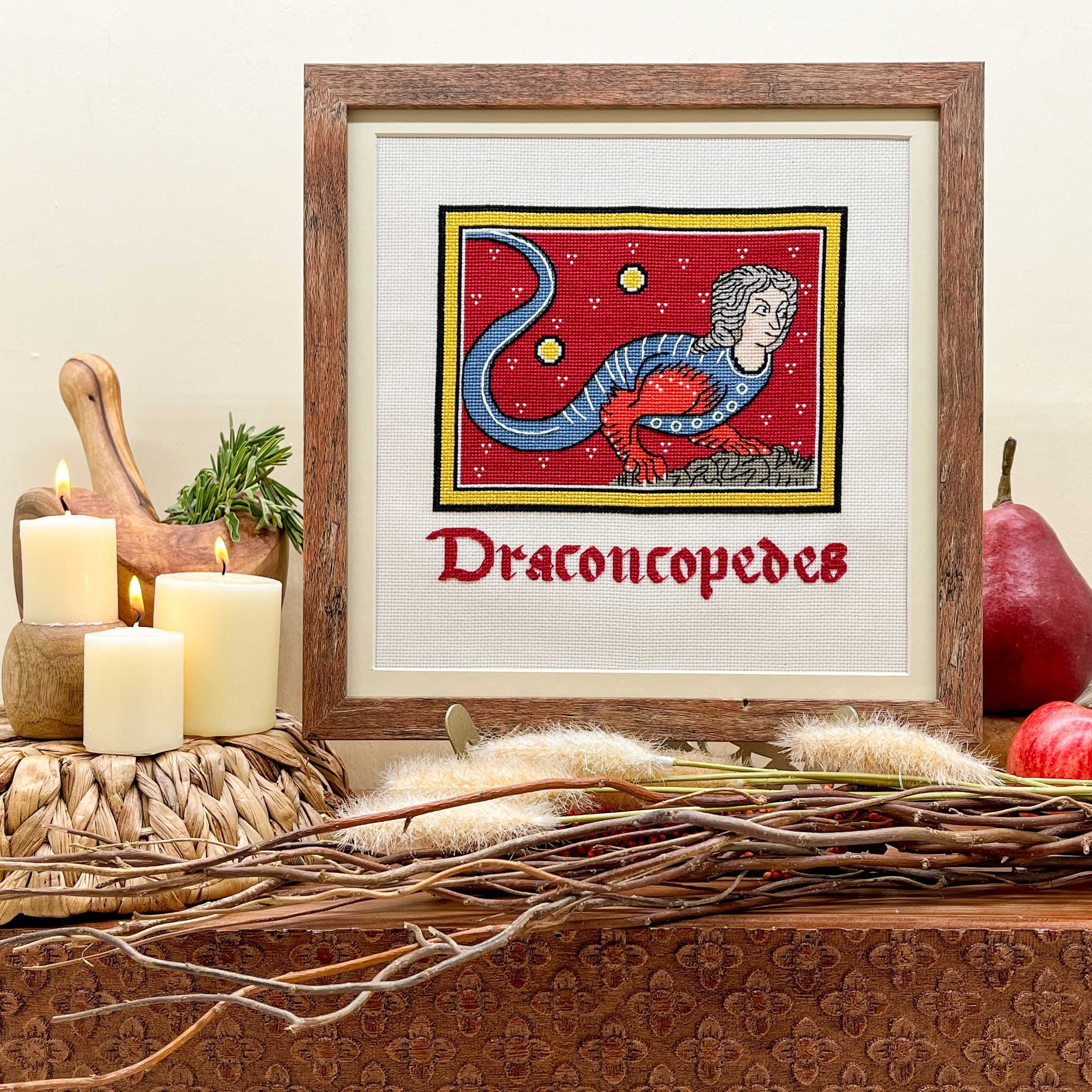 Medieval Beast: Draconcopedes Cross Stitch Pattern | PDF Instant ...