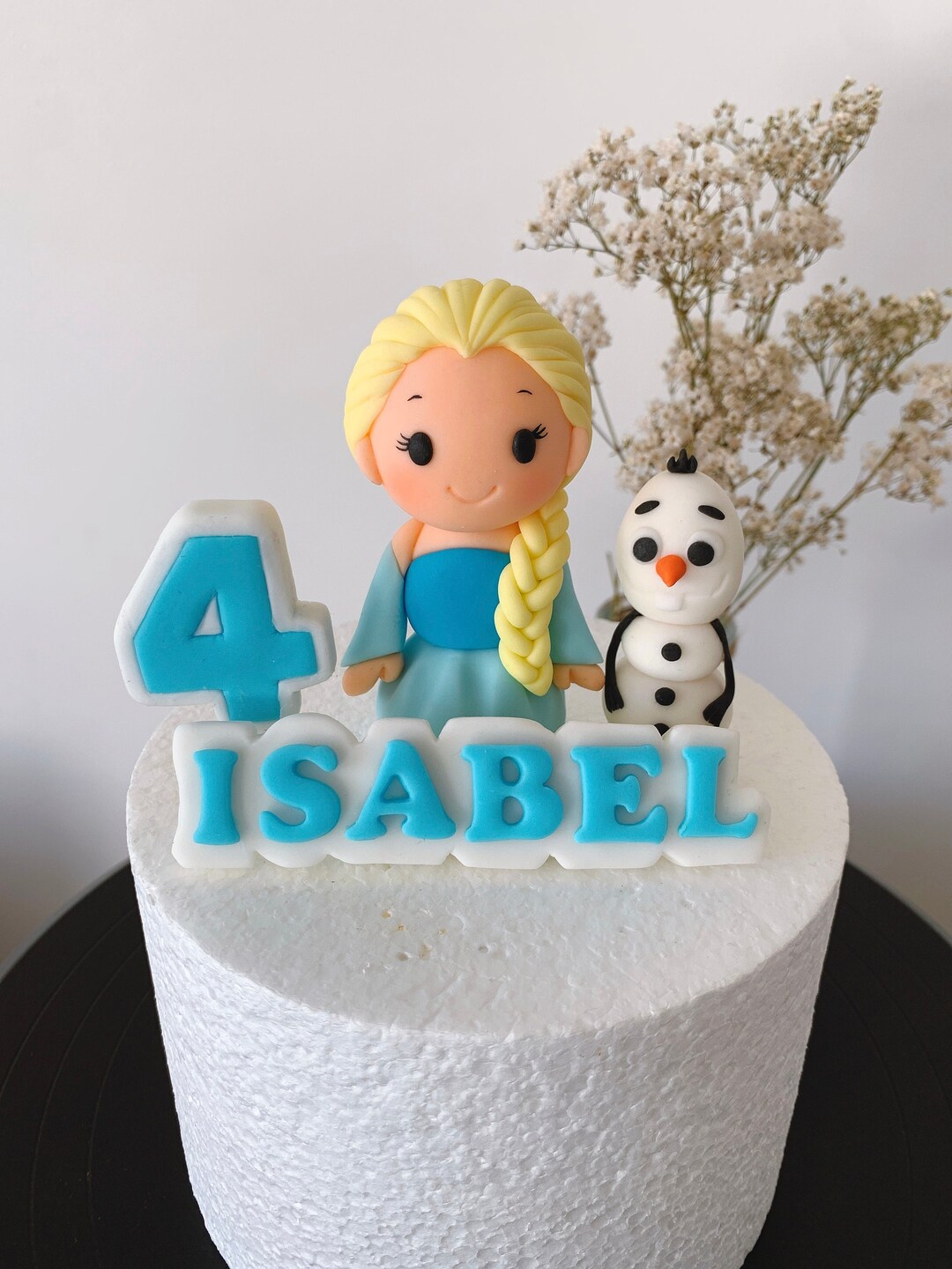 Frozen Elsa & Olaf Fondant Cake Topper - Etsy