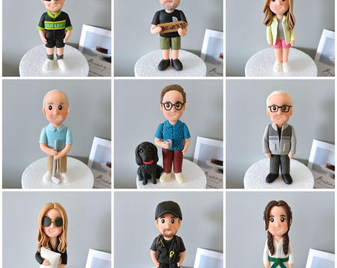 Personalised Stand Figure Fondant Cake Topper - Etsy