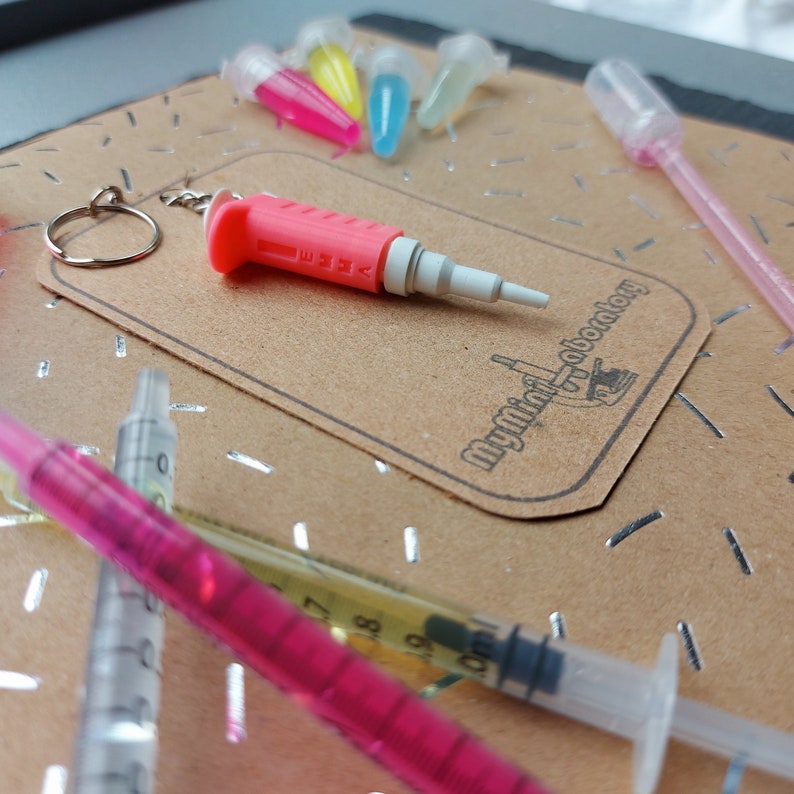 Pipette Keychain Personalised Science - Etsy