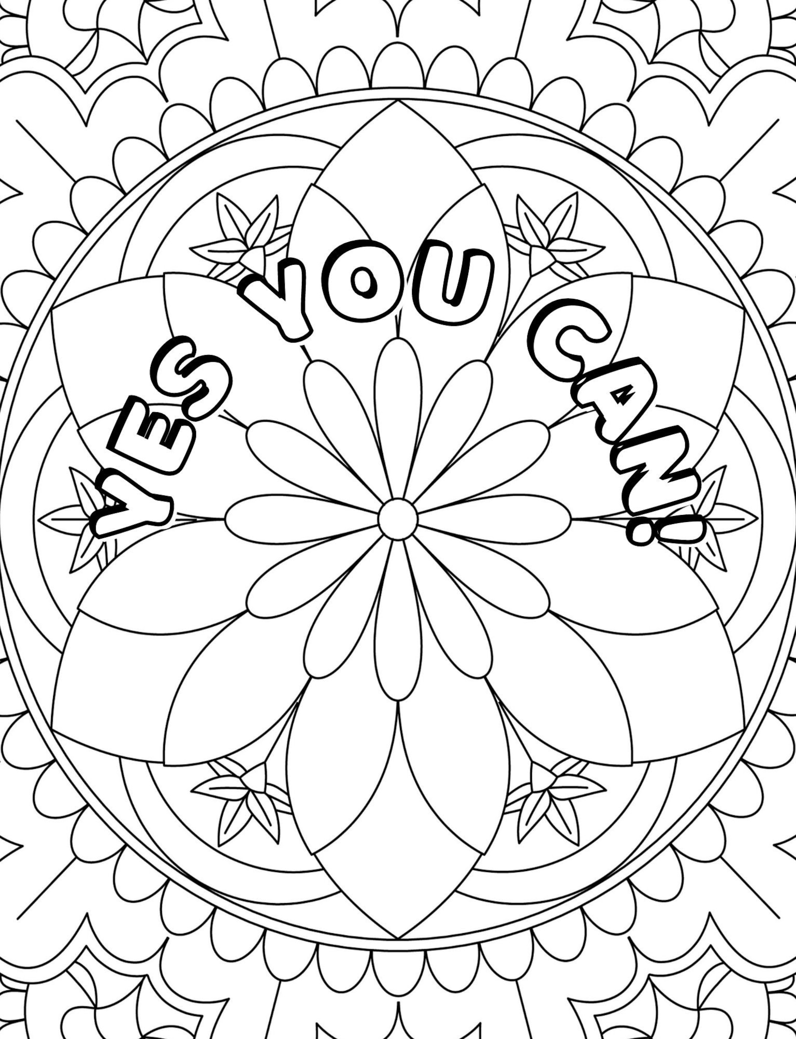 Mandala Me Motivated V. 1 Positive Affirmation & - Etsy