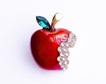 Apple Pin | Etsy