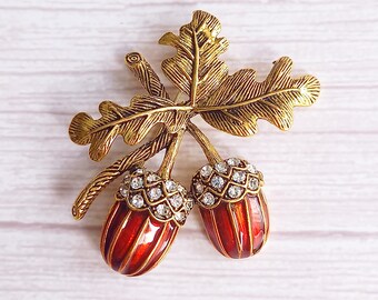 Acorn Brooch - Etsy UK
