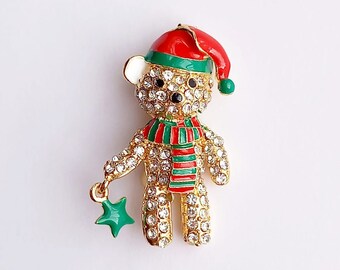 Teddy Bear Brooch | Etsy