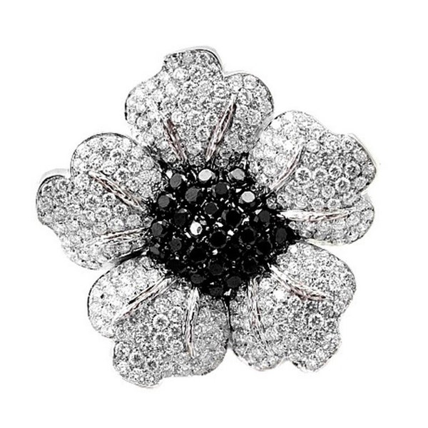 Floral Cocktail Ring - Etsy