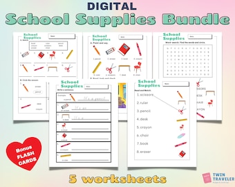 Color ESL 1st Grade Worksheet Packet | PDF English Color Worksheet ...