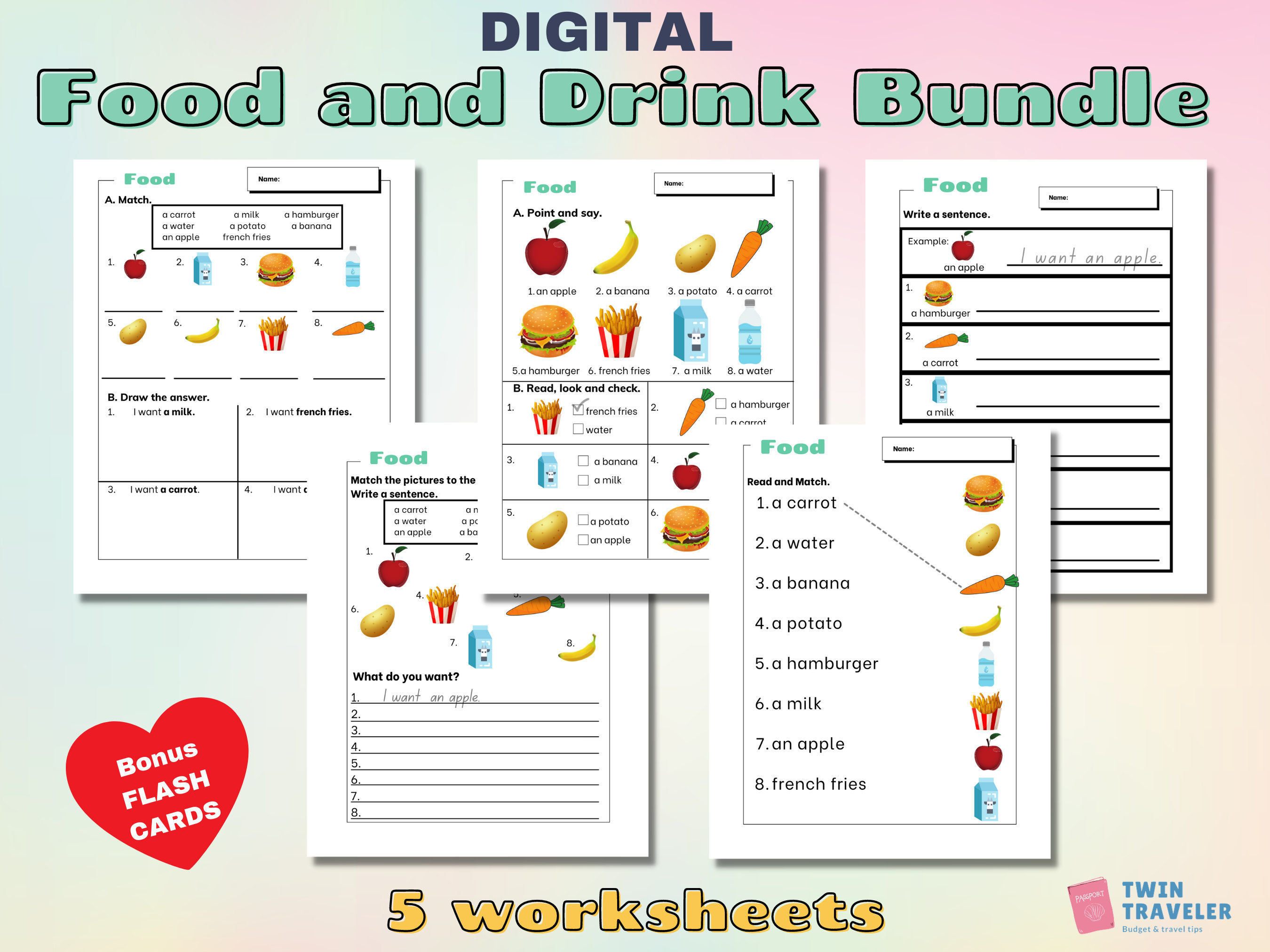 Food For Kids Worksheet