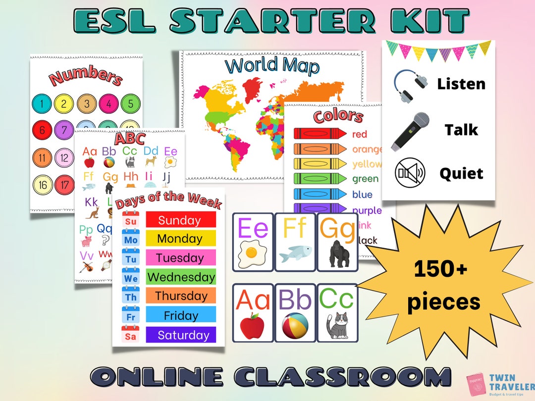 ESL Teacher's Online Classroom Kit | Vip Kid, Italki, Outschool ...