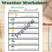 First Grade Printable Worksheets on Weather | PDF English Weather First ...
