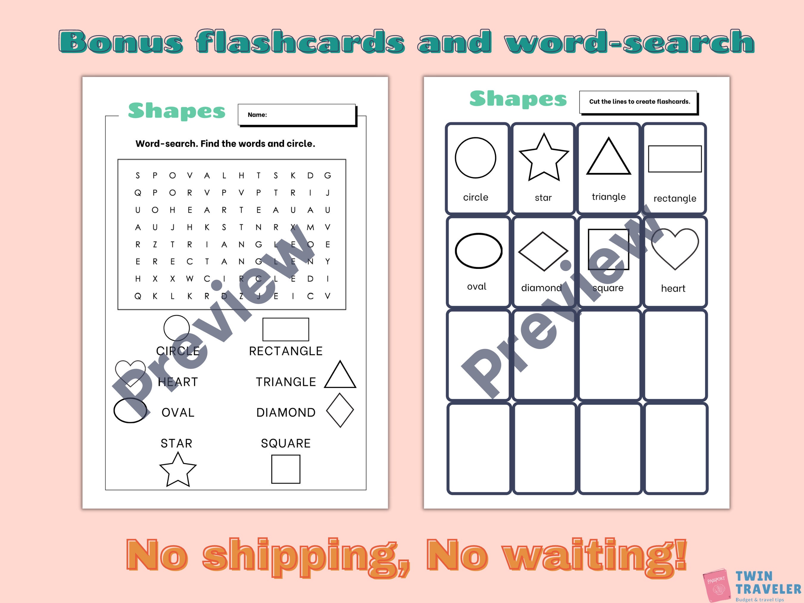 1st Grade Worksheets on Shapes | PDF English Shape First Grade ...