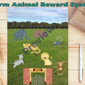 ESL Reward Systems - Animals | Online Teaching Classroom Props and ...
