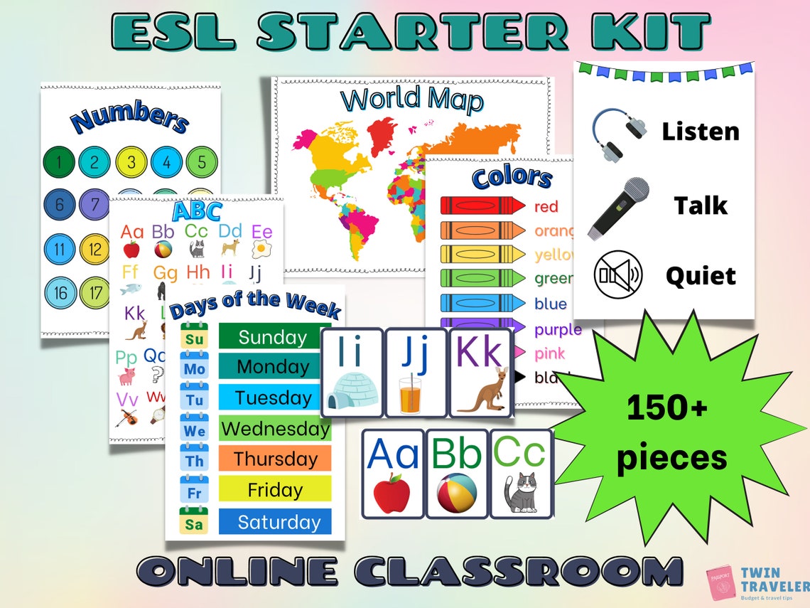 Online Classroom Kit for ESL Teachers | Vipkid, Italki Preply Cambly ...