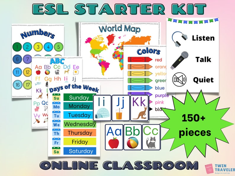 Online Classroom Kit for ESL Teachers | Vipkid, Italki Preply Cambly ...
