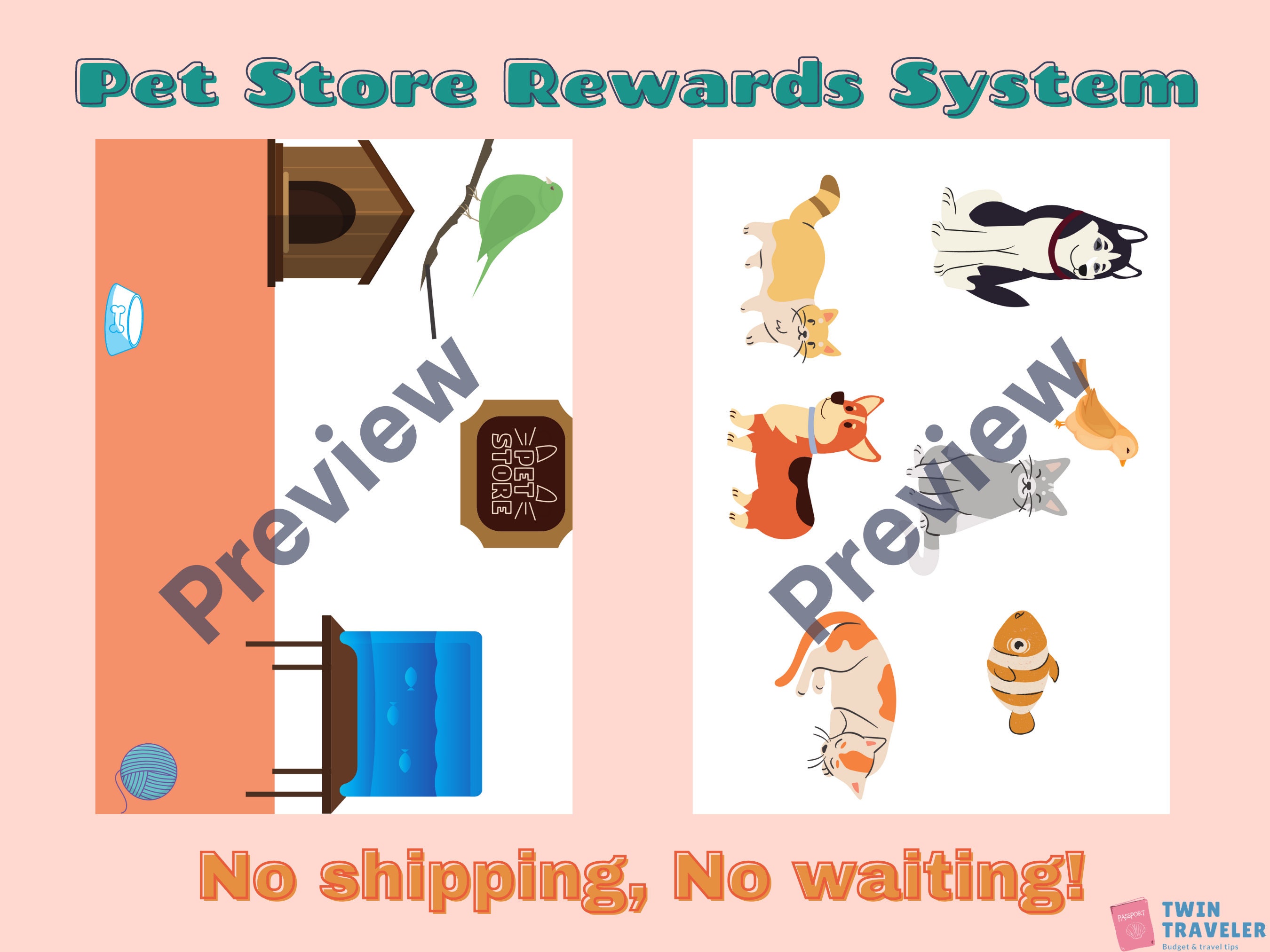 ESL Reward Systems - Animals | Online Teaching Classroom Props and ...