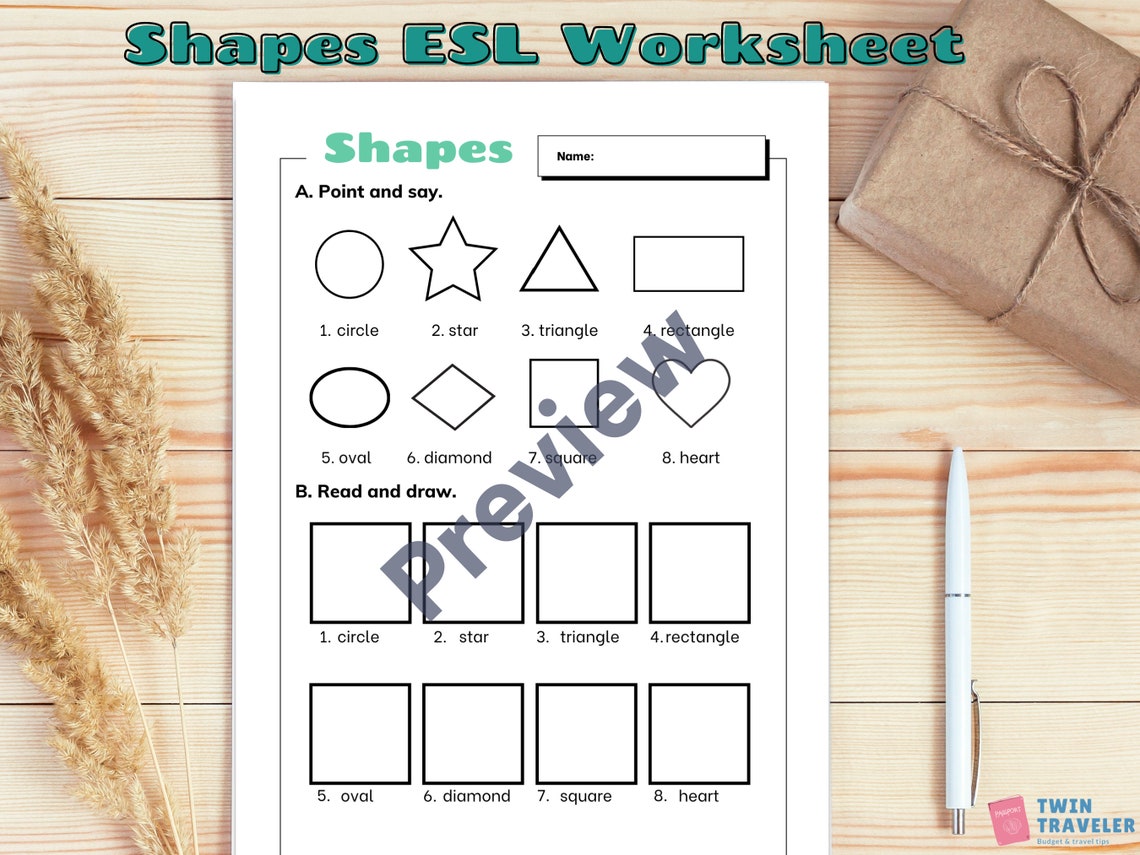 1st Grade Worksheets on Shapes | PDF English Shape First Grade ...