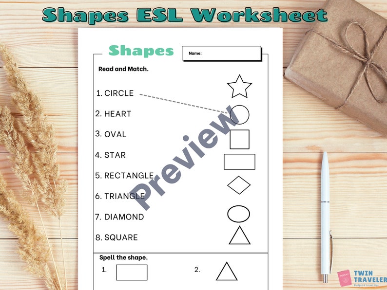 1st Grade Worksheets on Shapes | PDF English Shape First Grade ...
