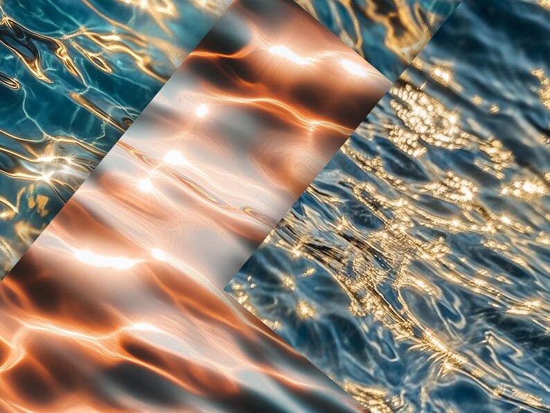 Calm Water – 12 Seamless Patterns 3000x3000 Px, 300 DPI, Realistic ...
