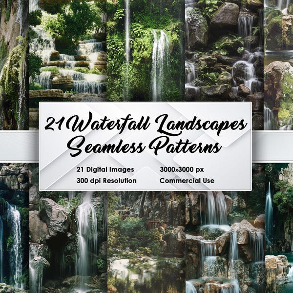 Waterfall Fabric - Etsy