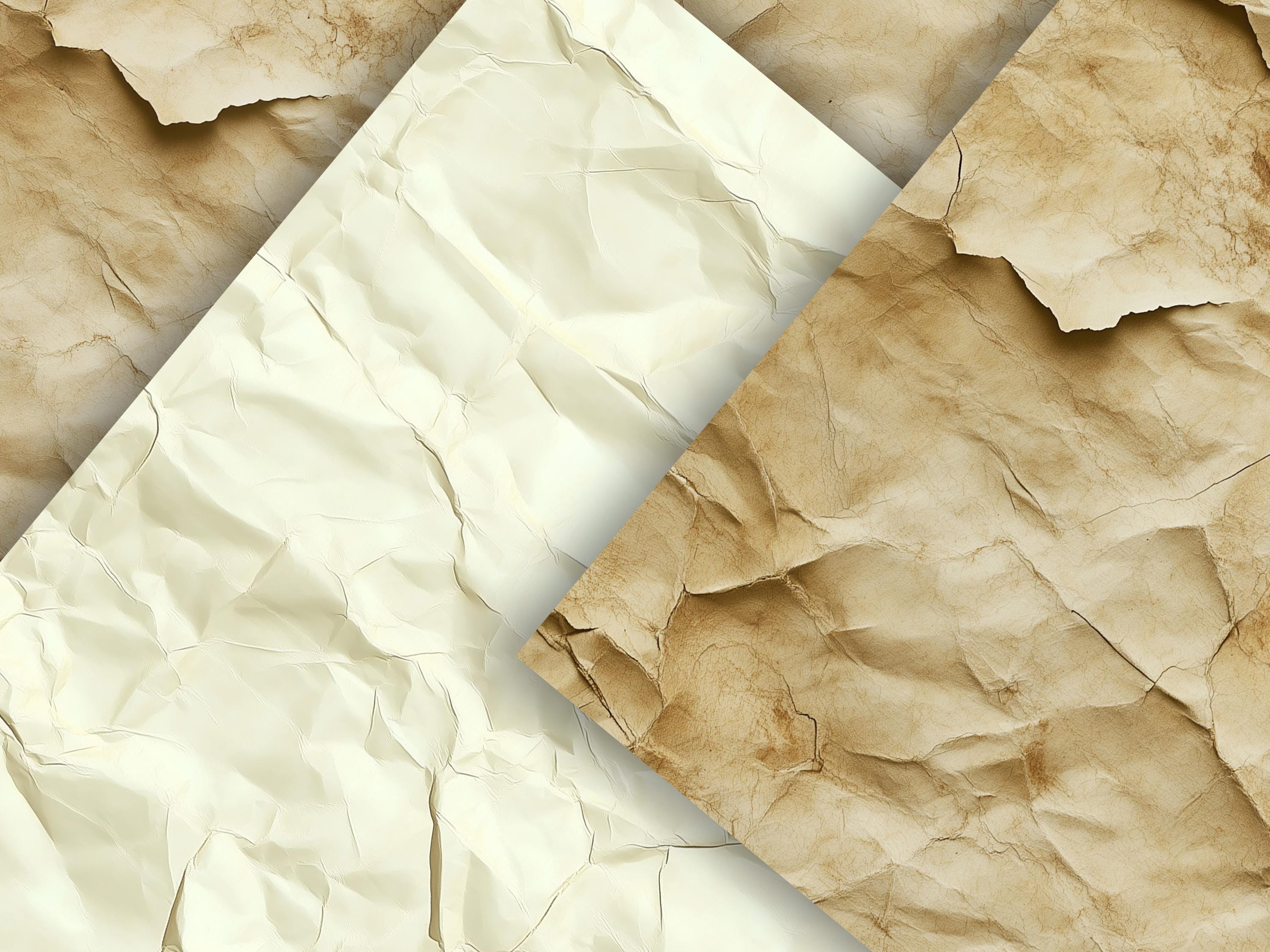 Seamless Old Paper Texture Pack – 30 JPG Patterns in 3000x3000 Px ...