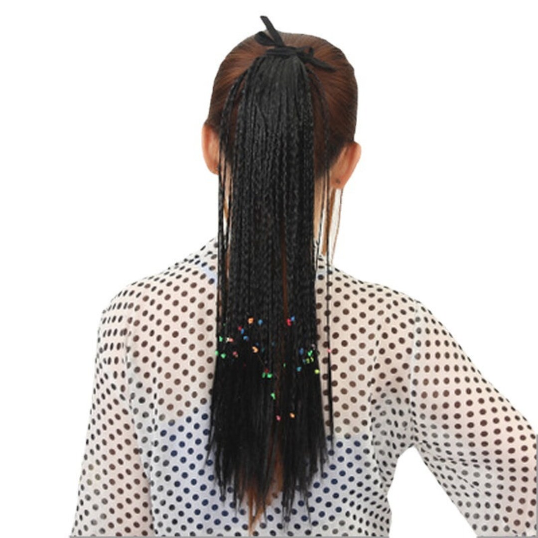 Female Hip-hop Ponytail Dirty Braid Braided Ponytail Ethnic - Etsy
