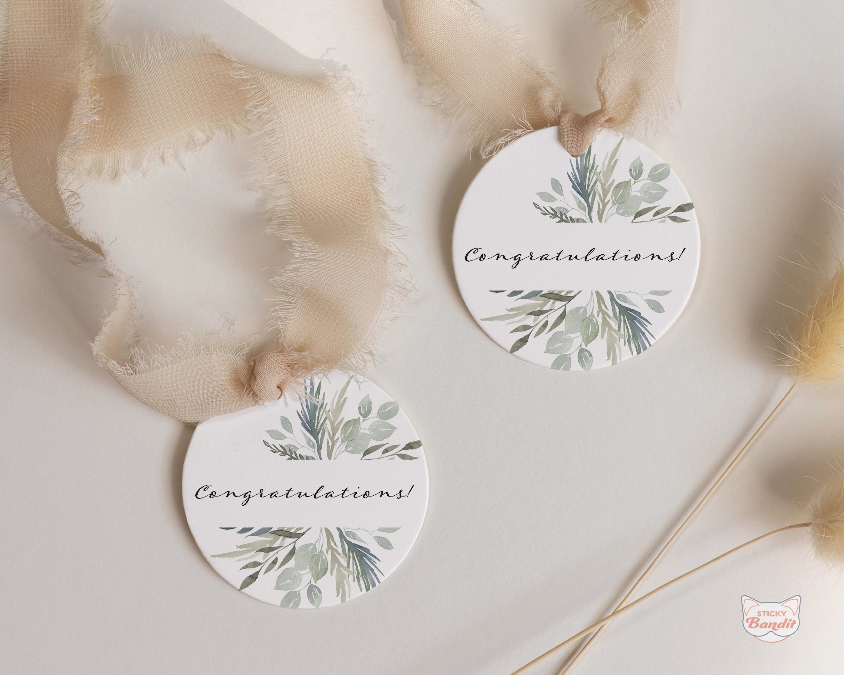 Round New Born Baby Gift Tag Printable Baptism Cookie Tag - Etsy