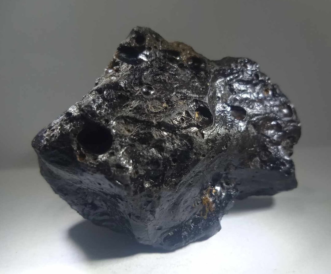 Unique Lunar Achondrite Meteorite Brown and Orange Vitrified Molten ...