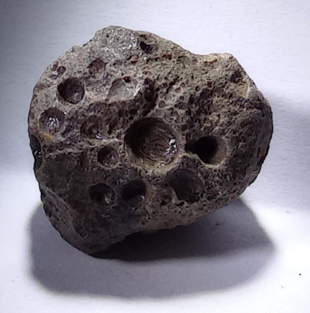Superb Lunar Achondrite Meteorite, Vesicular Crystalline Basalt Rich in ...