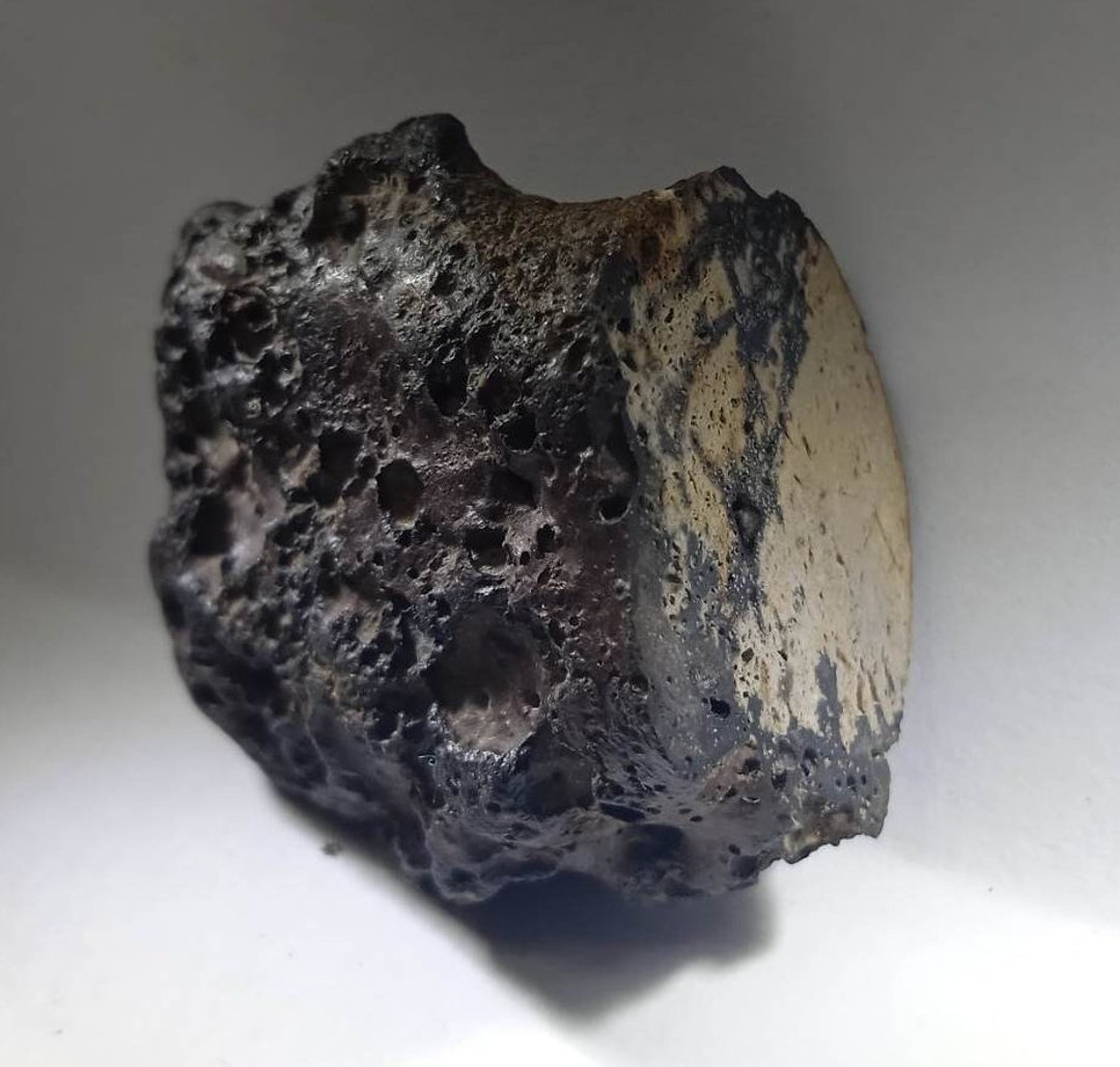 Superb Lunar Meteorite Feldspathic Impact Breccia With Vitrified ...
