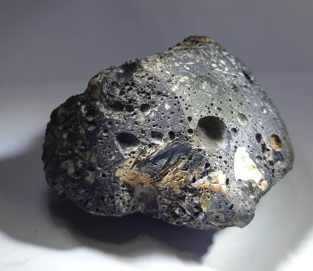 Superb Regolith Breccia Lunar Meteorite With Fe/ni-rich Vitrified ...