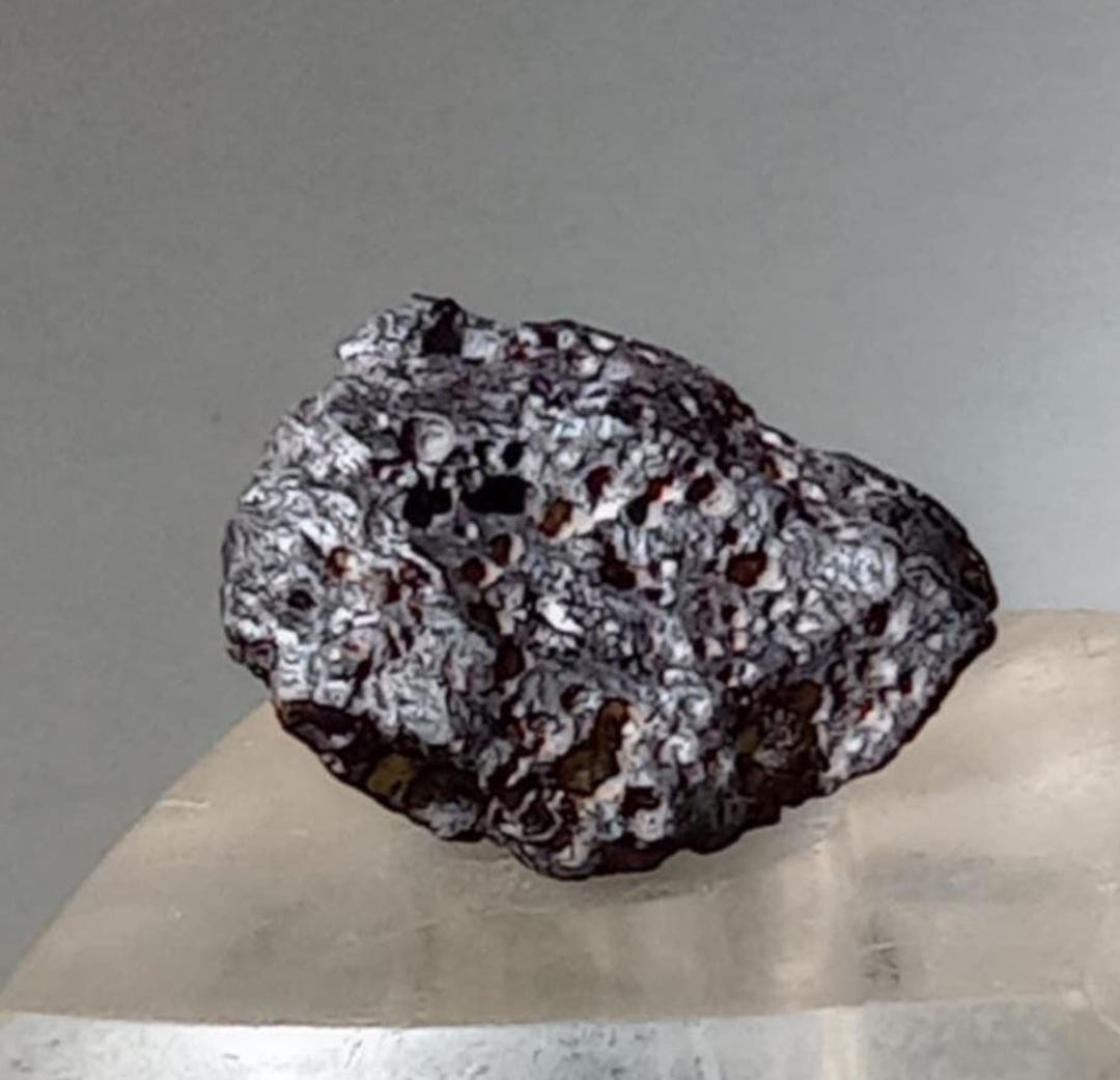 Superb Lunar Achondrite Meteorite, Vesicular Crystalline Basalt Rich in ...