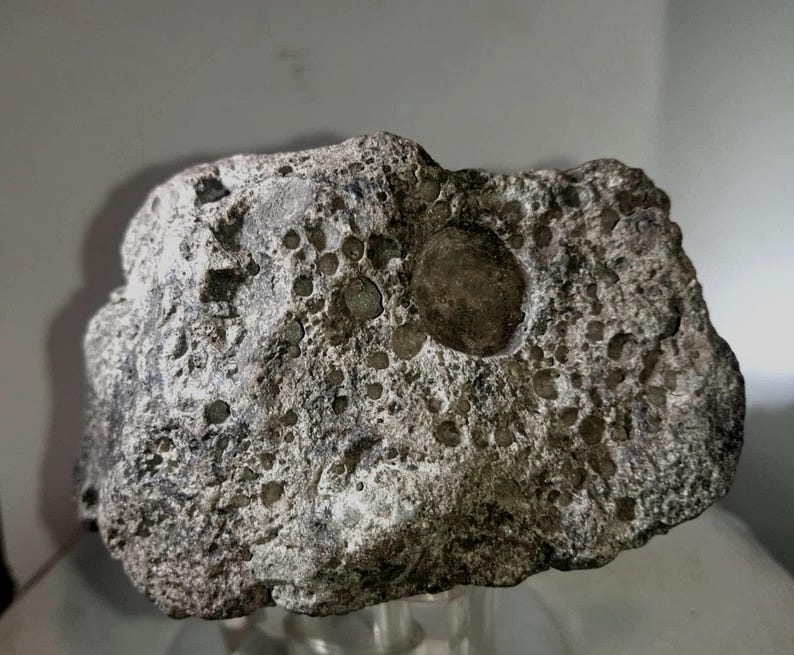 Large Achondrite Meteorite, Lunar Basalt, Crystalline Vesicular, Rich ...