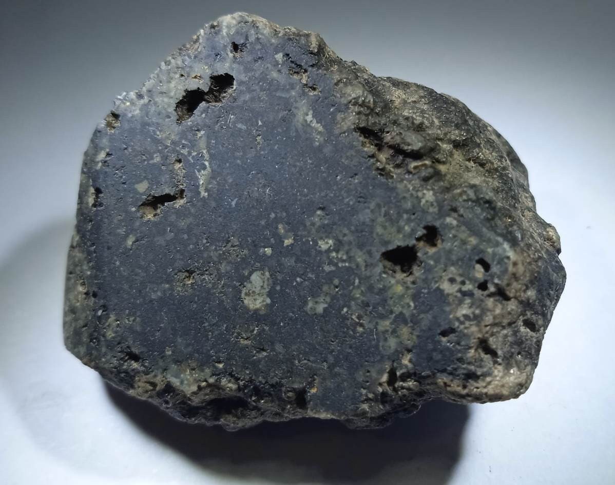 Lunar Achondrite Meteorite Breccia Vesicular Basalt Rich in Ilmenite ...