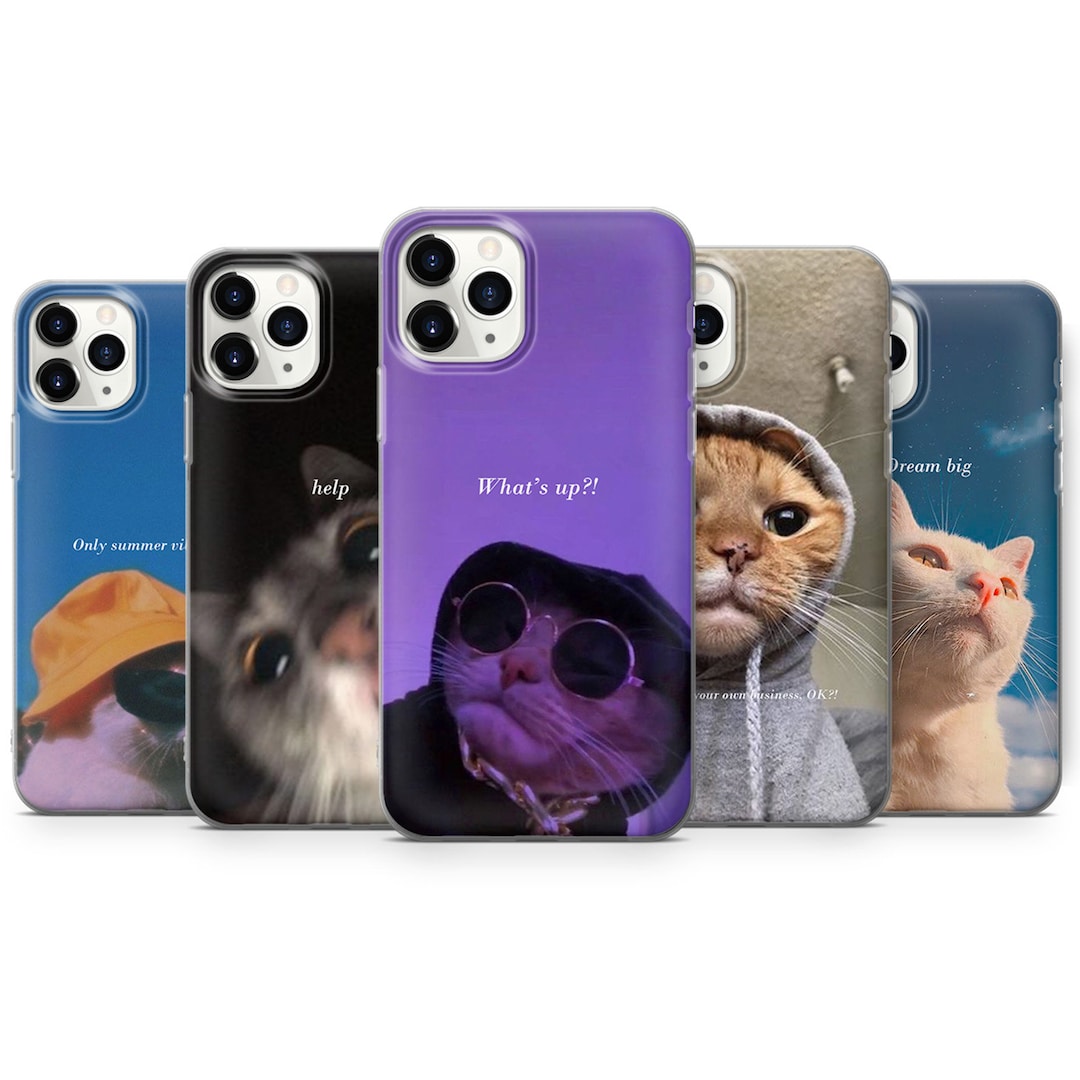 Meme Katzen Handyhülle Mood Cats Handyhülle für iPhone 14, 13, 11 Pro ...