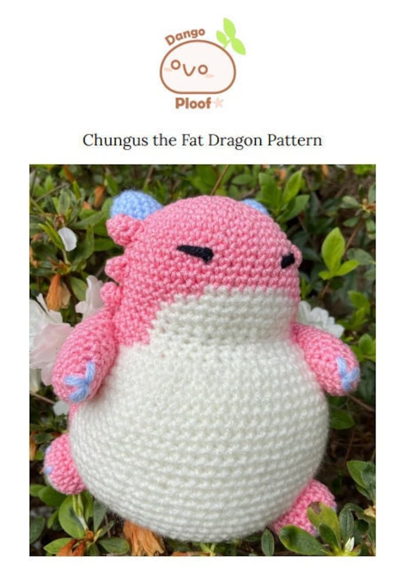 Patrón de Chungus el Dragón Gordo (referencia a choncc) - Etsy México